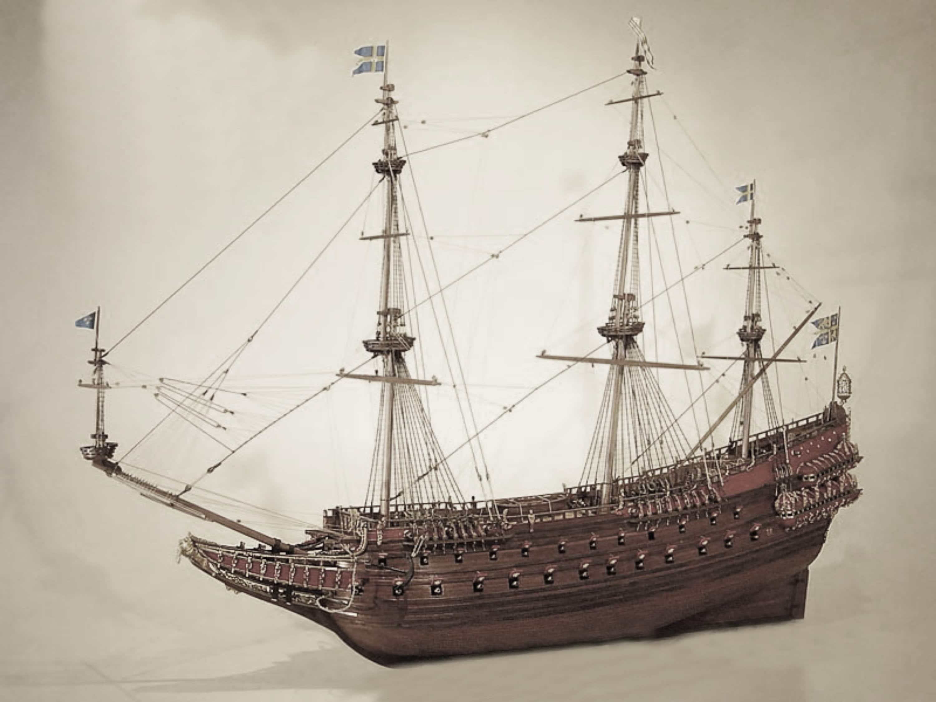 Papercraft Kit Vasa Warship 3d Paper Model Crafting Kit PDF Plans to ...