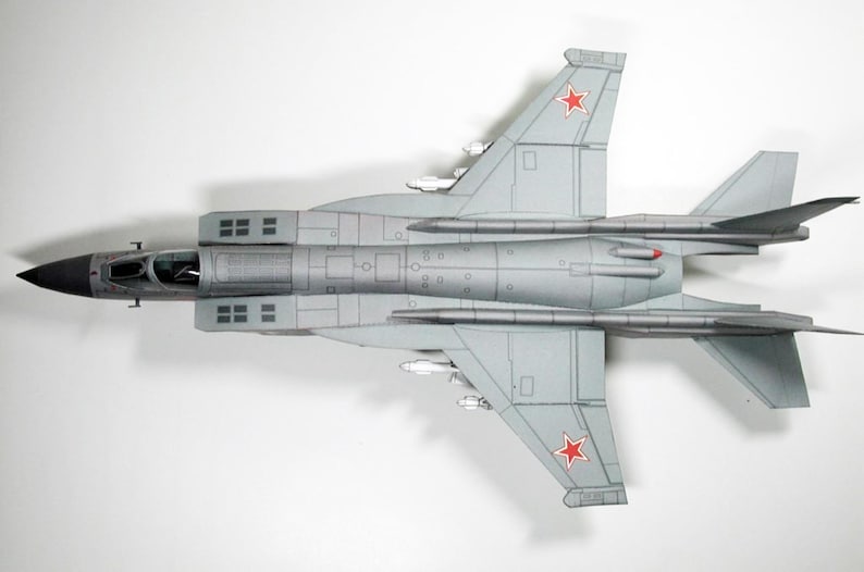 Papercraft Kit Yak-141 Jet Freestyle Airplane 3d Paper Model Crafting ...