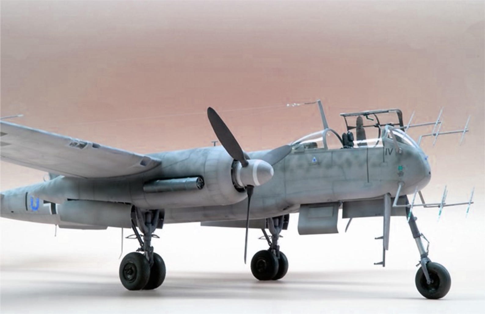 Papercraft Kit Heinkel He 219 Uhu Eagle-owl Airplane 3d Paper Model ...