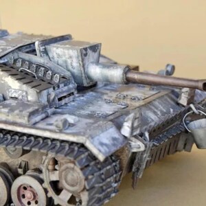 Papercraft Kit Sturmgeschütz III Stug III Tank 3d Paper Model Crafting ...