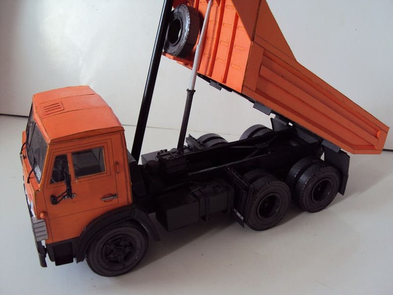 Papercraft Kit Dump Truck 3d Paper Model Crafting Kit PDF Plans to ...