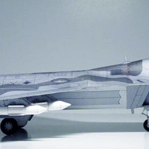 Papercraft Kit F-22 Raptor Airplane 3d Paper Model Crafting Kit PDF ...