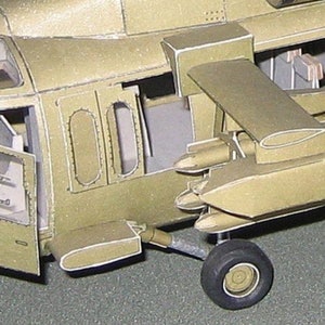 Papercraft Kit UH-60 Black Hawk Helicopter 3d Paper Model Crafting Kit ...