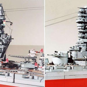 Papercraft Kit Fuso Dreadnought Battleship 3d Paper Model Crafting Kit ...