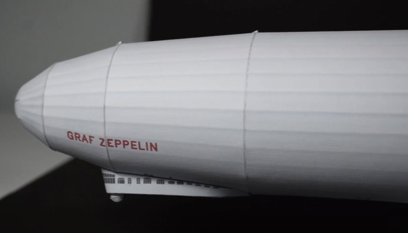 Papercraft Kit Zeppelin 3d Paper Model Crafting Kit PDF Plans to Print ...