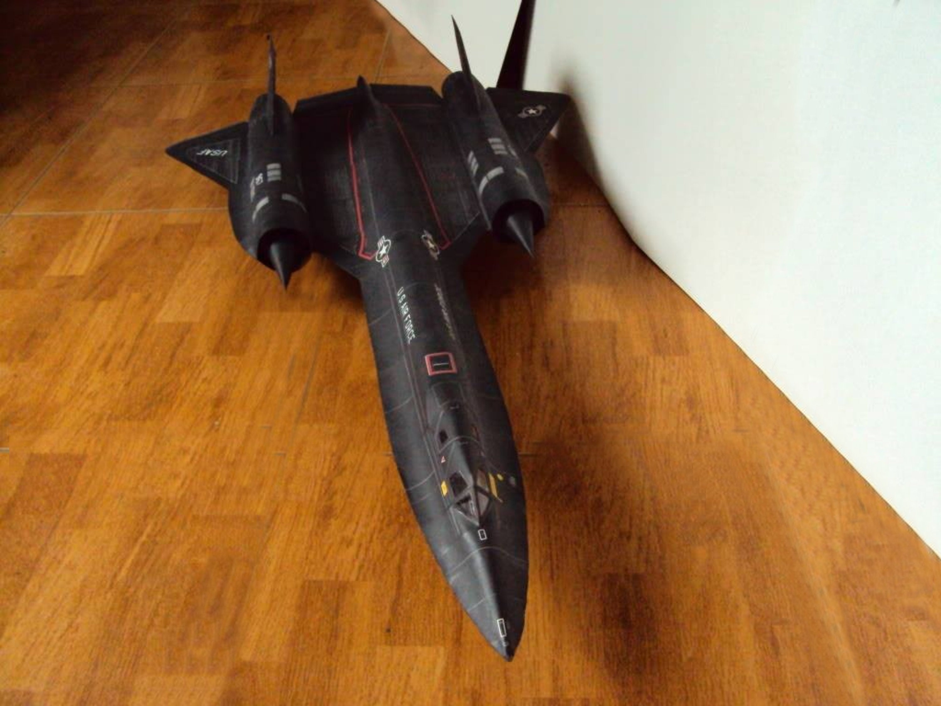 Papercraft Kit SR-71 Blackbird Airplane 3d Paper Model Crafting Kit PDF ...