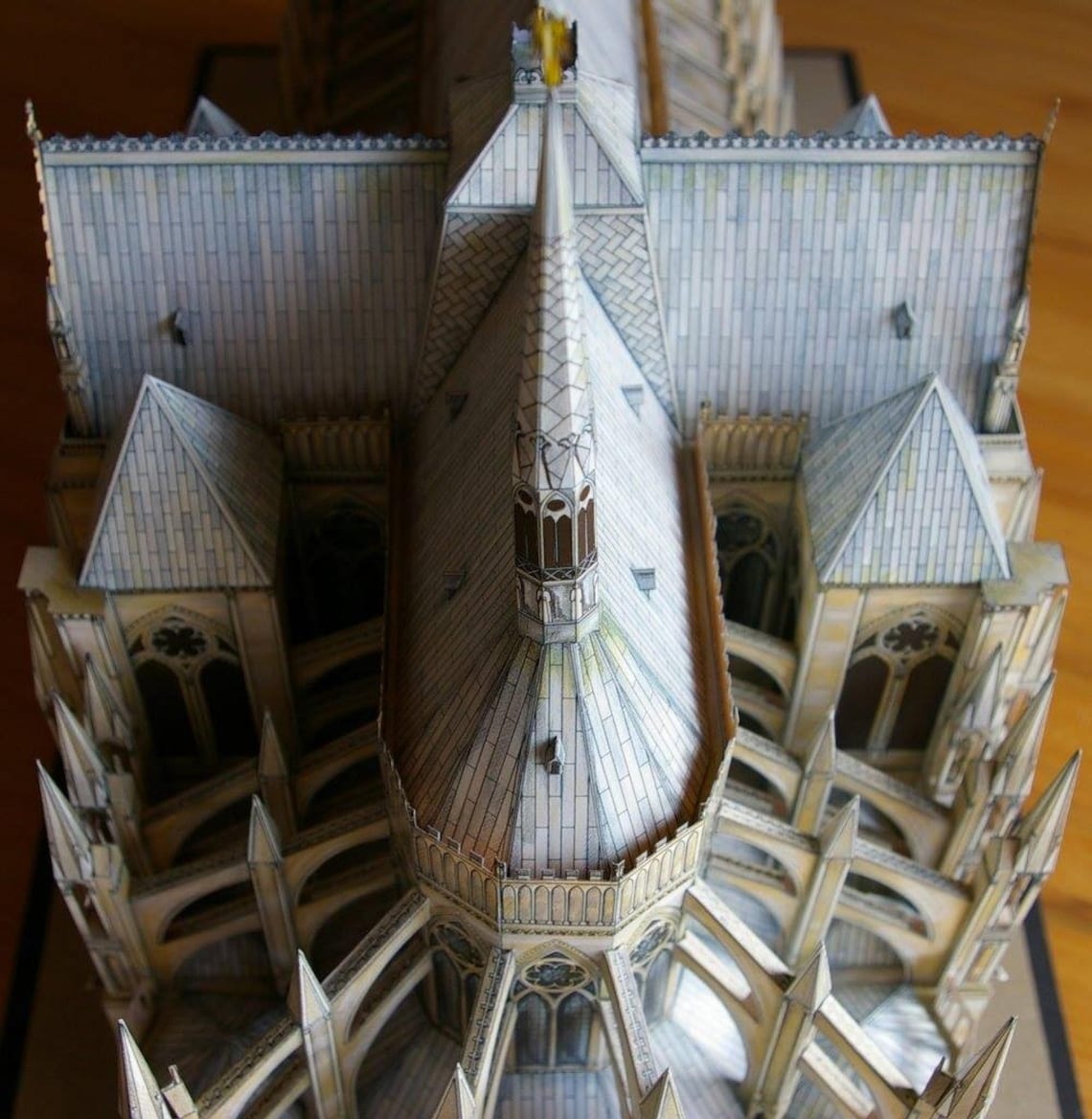Papercraft Kit Reims Cathedral 3d Paper Model Crafting Kit PDF Plans to ...