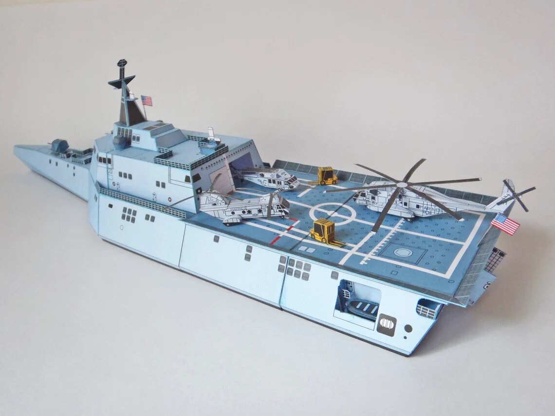 Papercraft Kit Independence Ship 3d Paper Model Crafting Kit PDF Plans ...