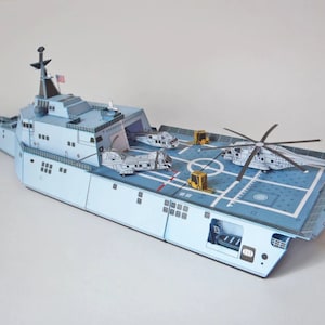Papercraft Kit Independence Ship 3d Paper Model Crafting Kit PDF Plans ...