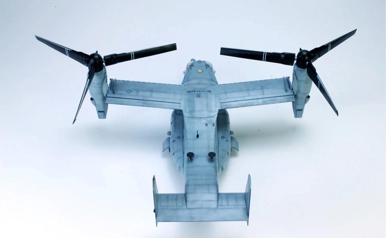 Papercraft Kit V-22 Osprey Tiltrotor Helicopter 3d Paper Model Crafting ...