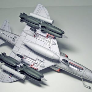 Papercraft Kit Mcdonnell Douglas A-4 Skyhawk Plane 3d Paper Model ...