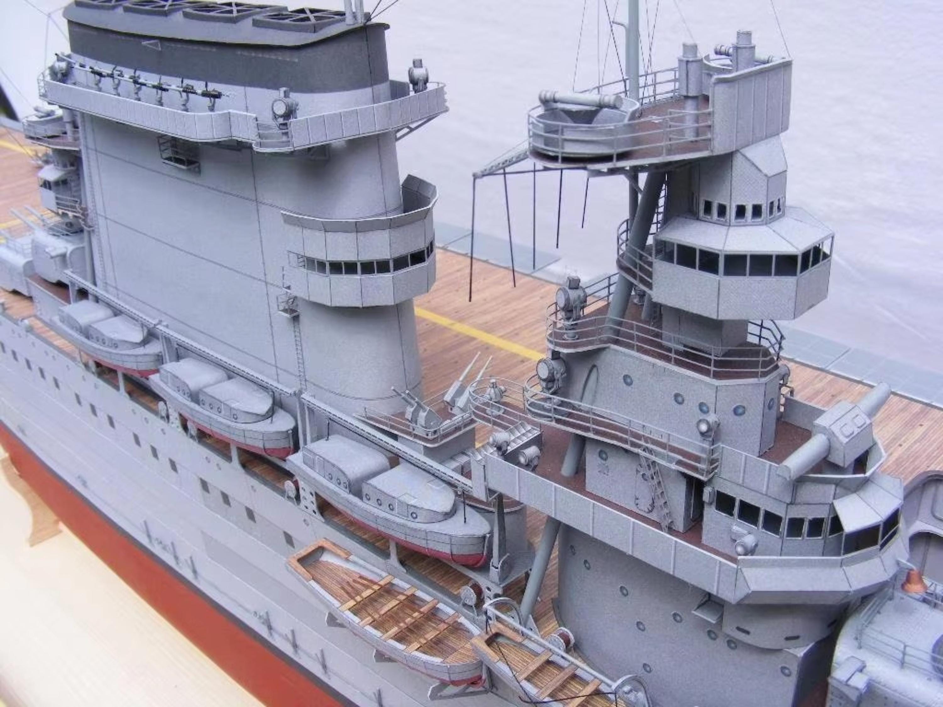 Papercraft Kit USS Lexington Cv-2 Aircraft Carrier 3d Paper Model ...