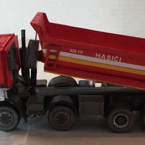 Papercraft Kit Dump Truck 3d Paper Model Crafting Kit PDF Plans to ...