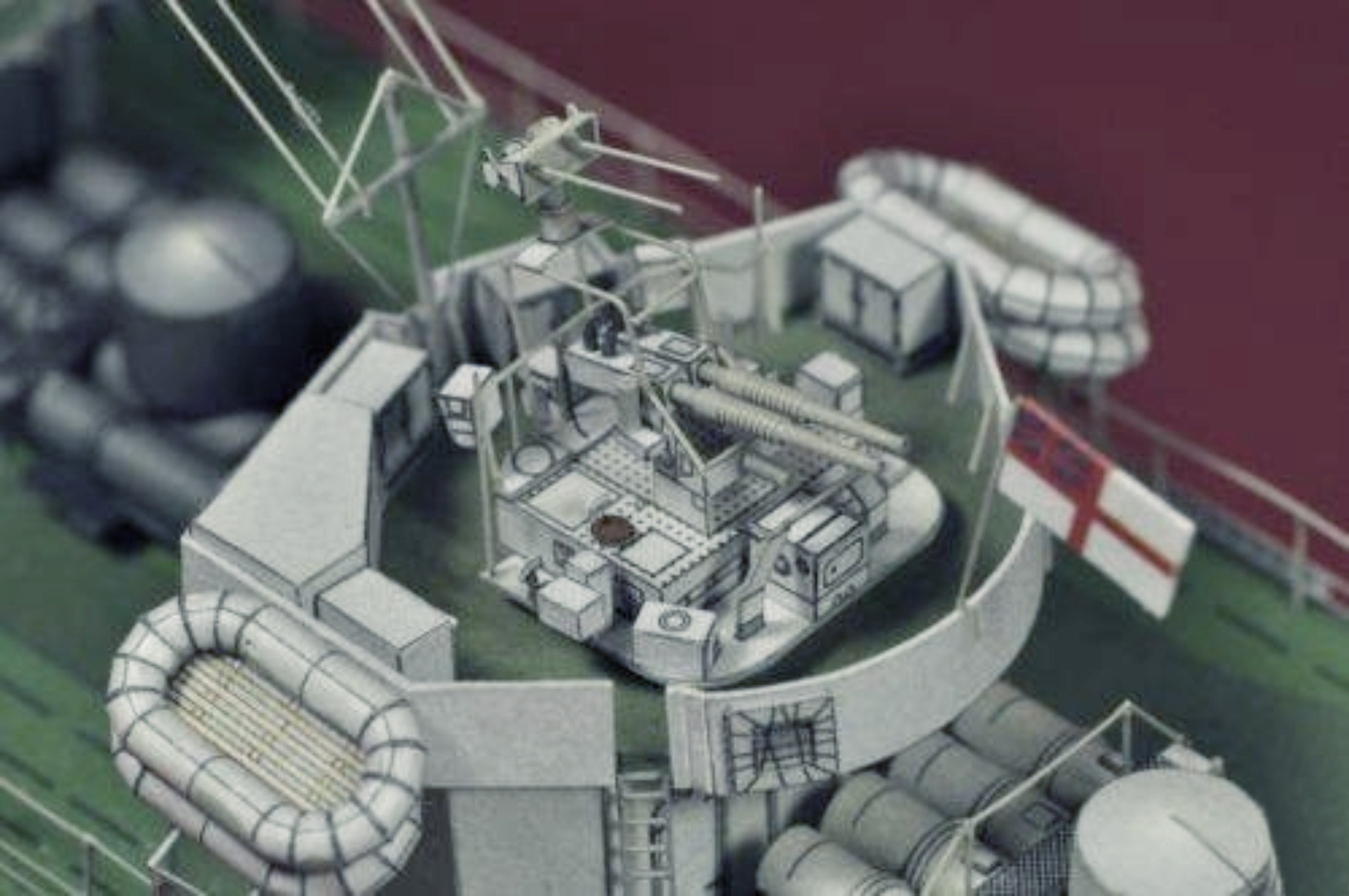 Papercraft Kit HMS Saumarez Destroyer 3d Paper Model Crafting Kit PDF ...