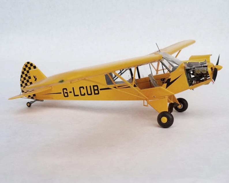 Papercraft Kit PA-18 Super Cub Piper Aircraft 3d Paper Model Crafting ...