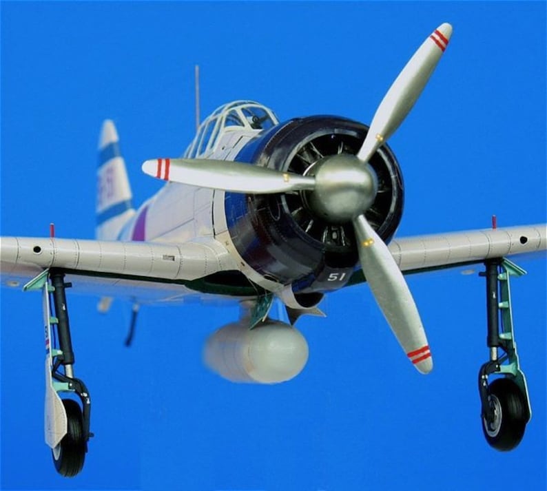 Papercraft Kit Zero-sen A6M2 Airplane 3d Paper Model Crafting PDF DIY ...