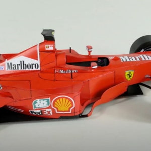 Papercraft Kit F1 Race Car 3d Paper Model Crafting PDF Plans DIY ...