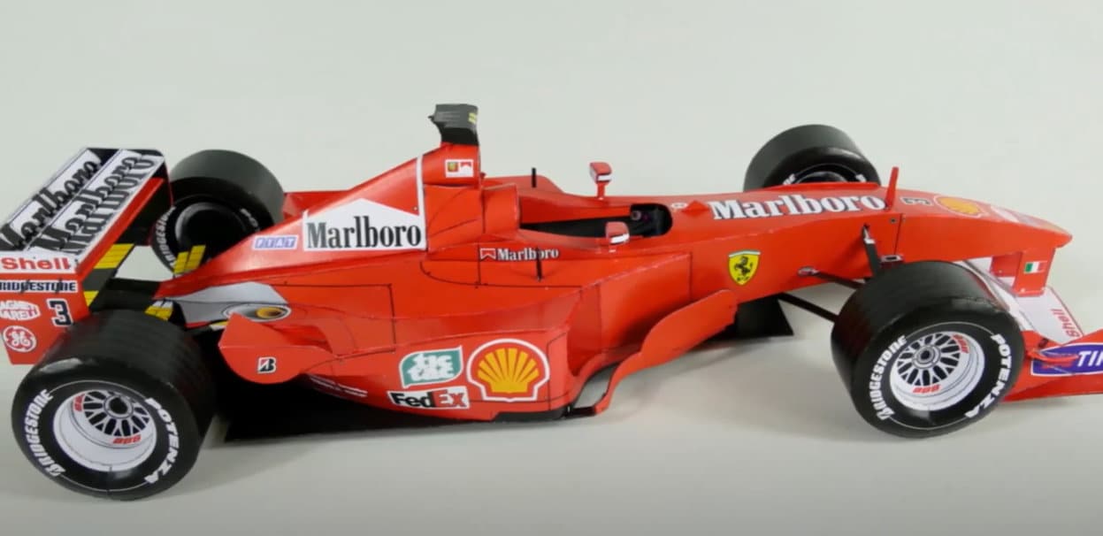 Papercraft Kit F1 Race Car 3d Paper Model Crafting Kit PDF Plans to ...