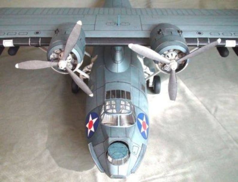 Papercraft Kit PBY Catalina Airplane 3d Paper Model Crafting Kit PDF ...