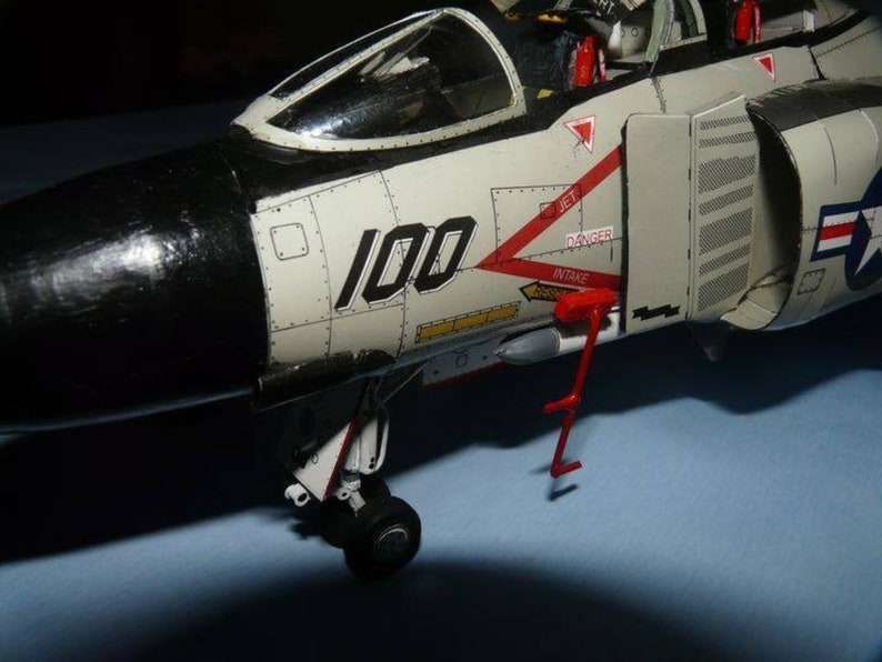Papercraft Kit F-4 Phantom Plane 3d Paper Model Crafting Kit PDF Plans ...