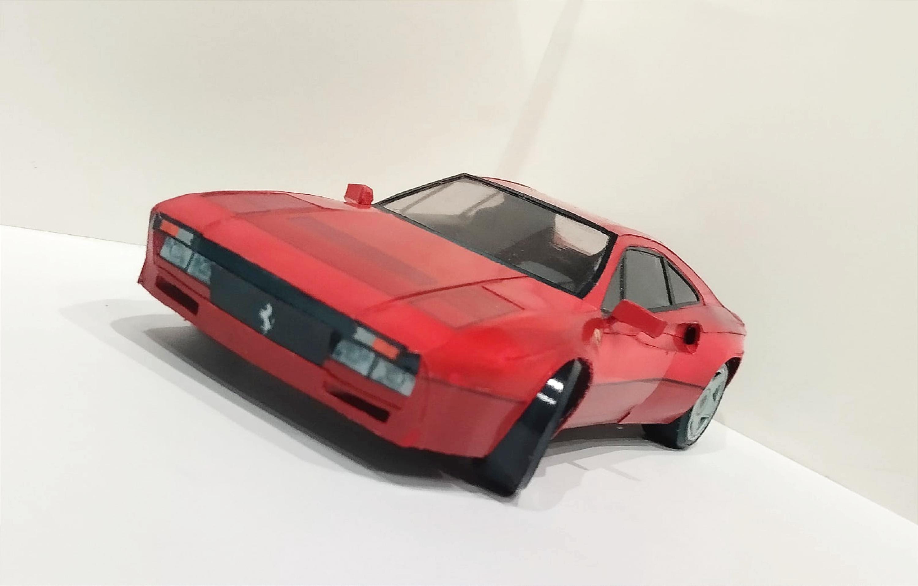 Papercraft Kit Ferrari GTO 288 Car 3d Paper Model Crafting Kit PDF ...