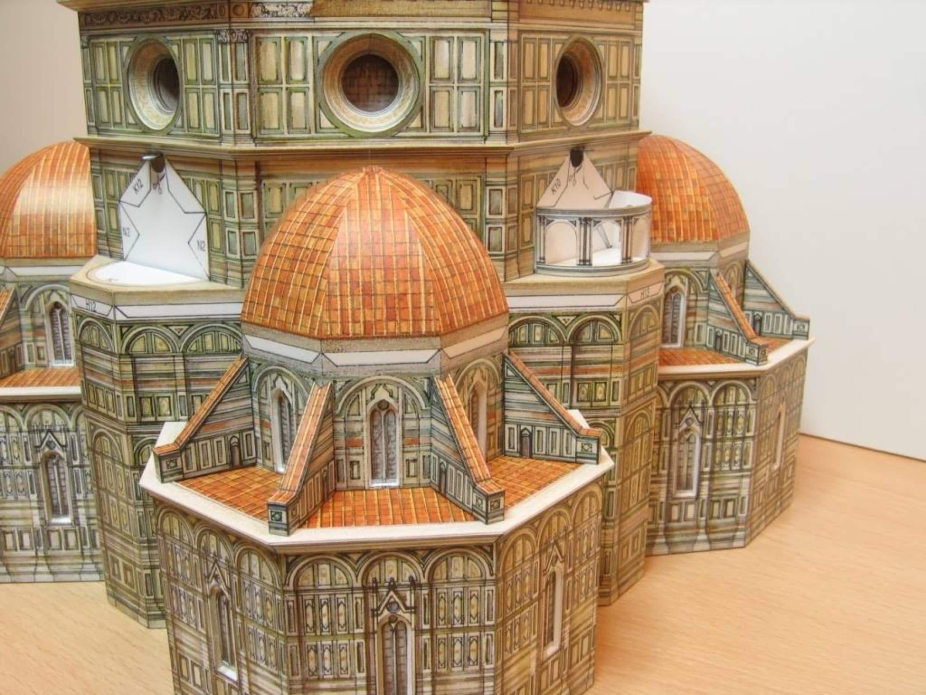 Papercraft Kit Cathedral Florence 3d Paper Model Crafting Kit PDF Plans ...