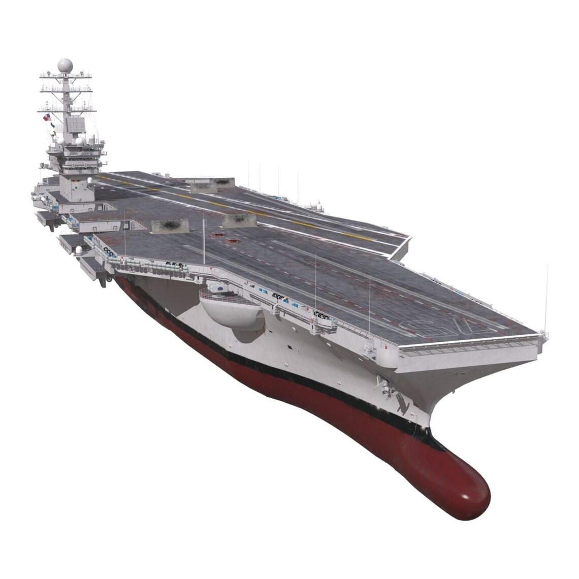 Papercraft Kit USS Harry S Truman Aircraft Carrier 3d Paper Model ...