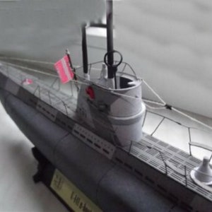 Papercraft Kit VII-D U-boat Submarine 3d Paper Model Crafting Kit PDF ...