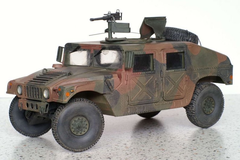 Papercraft Kit HMMWV Humvee Car 3d Paper Model Crafting Kit PDF Plans ...