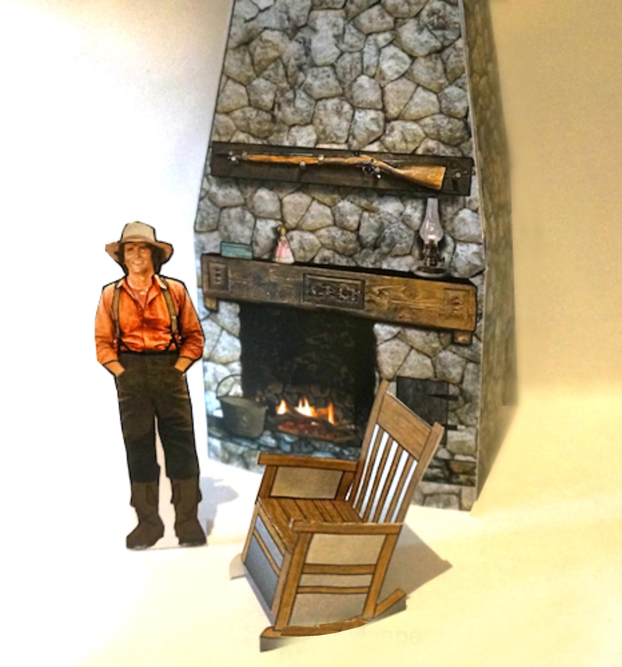 Papercraft Kit Dollhouse Prairie House Miniature 3d Paper Model ...