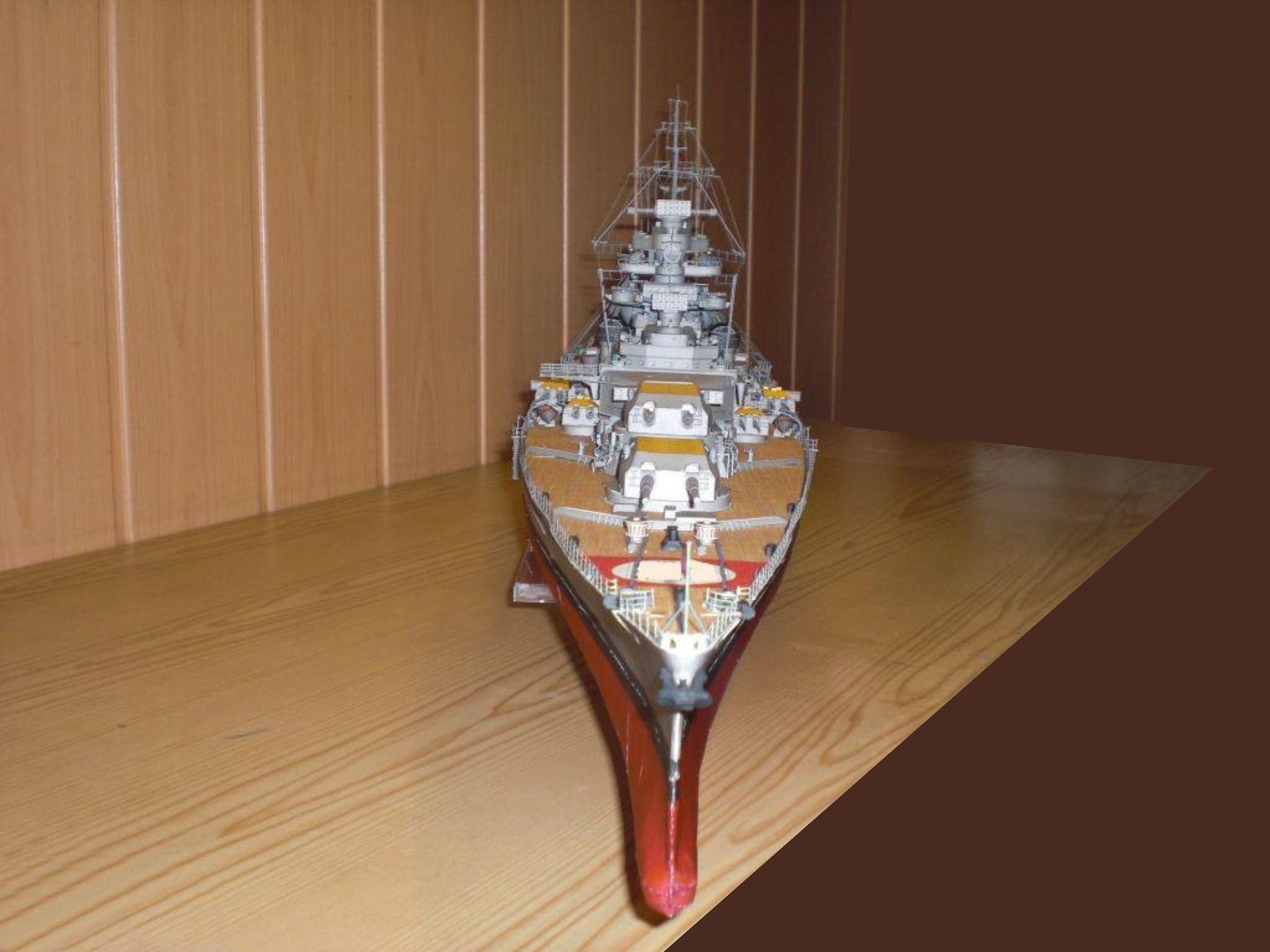 Papercraft Kit Bismarck Battleship 3d Paper Model Crafting Kit PDF ...