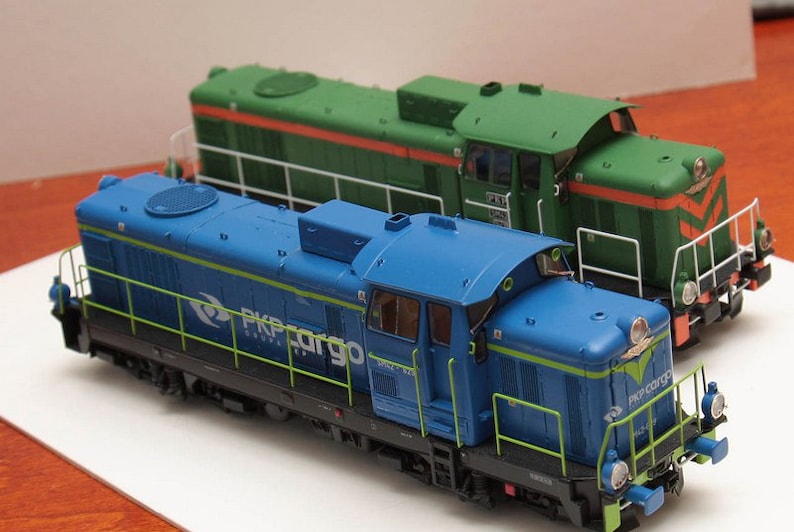 Papercraft Kit Locomotive 3d Paper Model Crafting Kit PDF Plans to ...