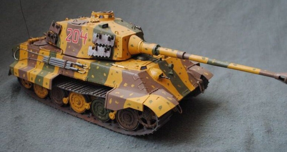 Papercraft Kit Tiger 2 Tank 3d Paper Model Crafting Kit PDF Plans to ...