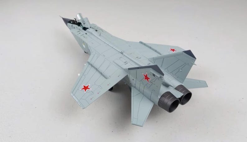 Papercraft Kit Mig-31 Foxhound Airplane 3d Paper Model Crafting Kit PDF ...