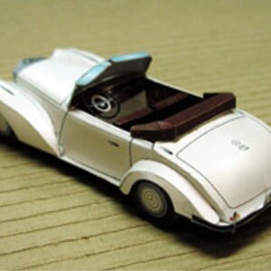 Papercraft Kit Mercedes Benz 300S Car 3d Paper Model Crafting Kit PDF ...