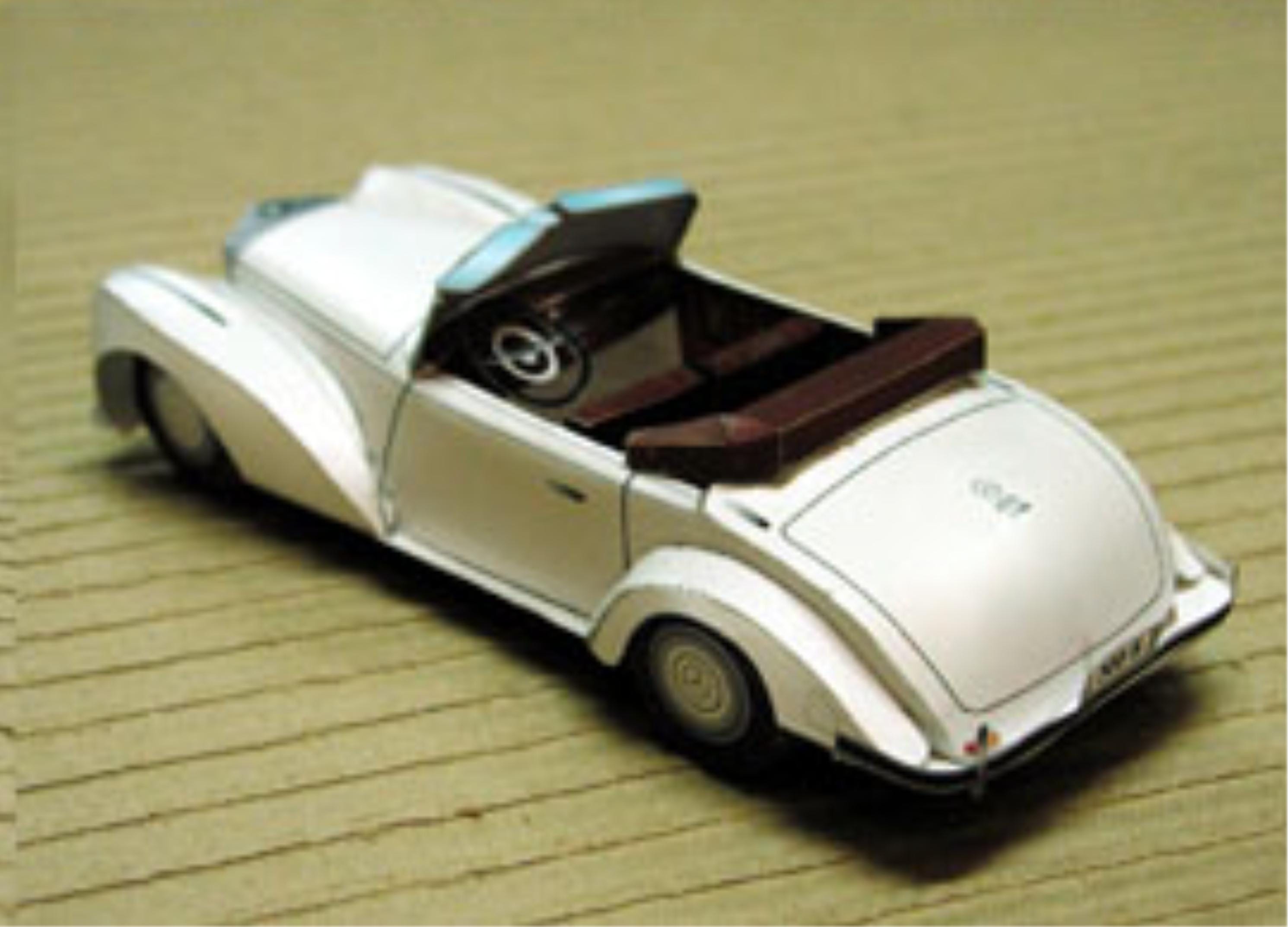 Papercraft Kit Mercedes Benz 300S Car 3d Paper Model Crafting PDF Plans ...
