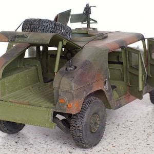 Papercraft Kit HMMWV Humvee Car 3d Paper Model Crafting Kit PDF Plans ...