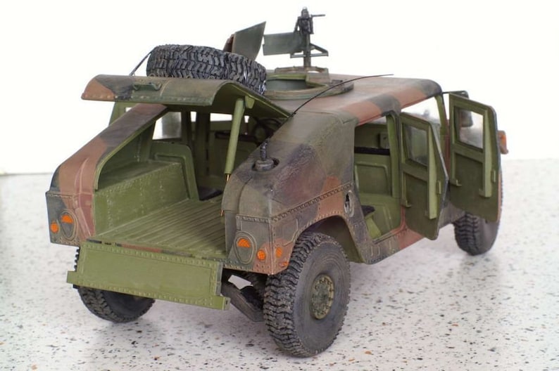 Papercraft Kit HMMWV Humvee Car 3d Paper Model Crafting Kit PDF Plans ...