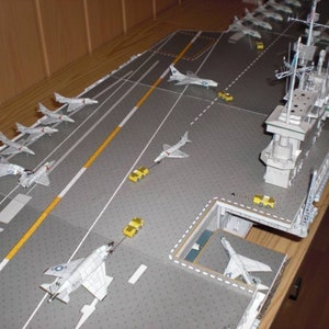 Papercraft Kit USS Enterprise Aircraft Carrier 3d Paper Model Crafting ...