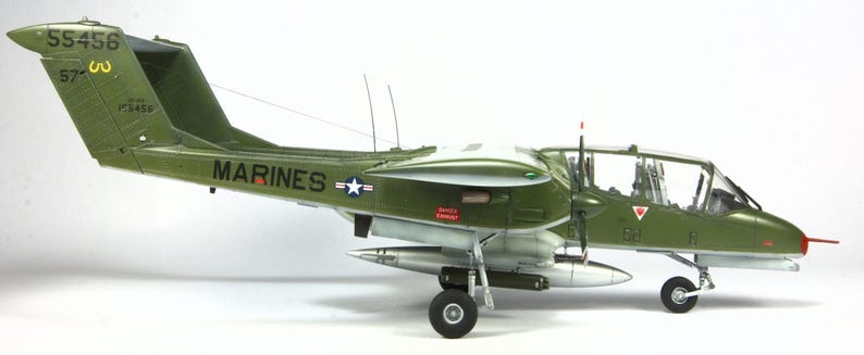 Papercraft Kit OV-10 Bronco Airplane 3d Paper Model Crafting Kit PDF ...