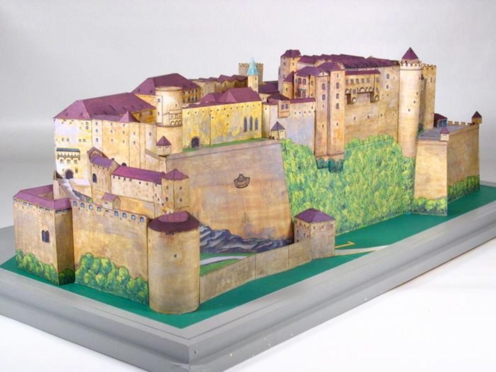 Papercraft Kit Hohensalzburg Fortress 3d Paper Model Crafting PDF Plans ...