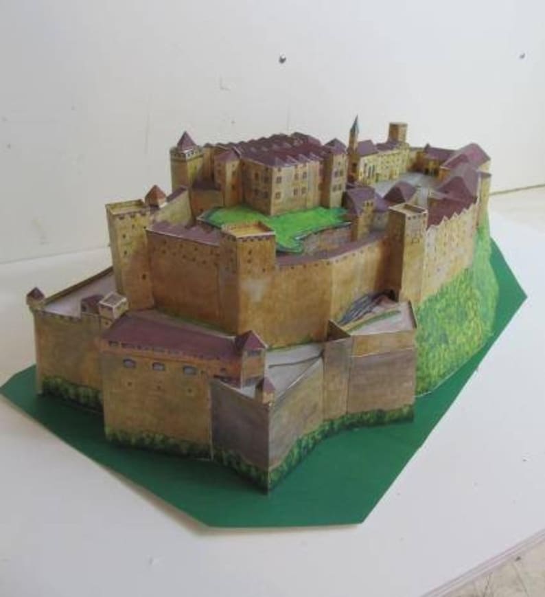 Papercraft Kit Hohensalzburg Fortress 3d Paper Model Crafting PDF Plans ...