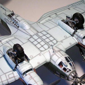 Papercraft Kit Heinkel He 111 Airplane 3d Paper Model Crafting Kit PDF ...