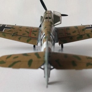 Papercraft Kit Messerschmitt Bf-109 Airplane 3d Paper Model Crafting ...