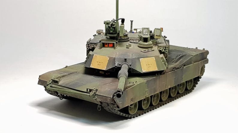 Papercraft Kit M1A2 Abrams Tank 3d Paper Model Crafting Kit PDF Plans ...