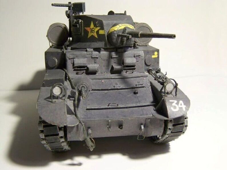 Kit PaperCraft M3A1 Stuart US Tank Kit de création de modèle 3D en ...