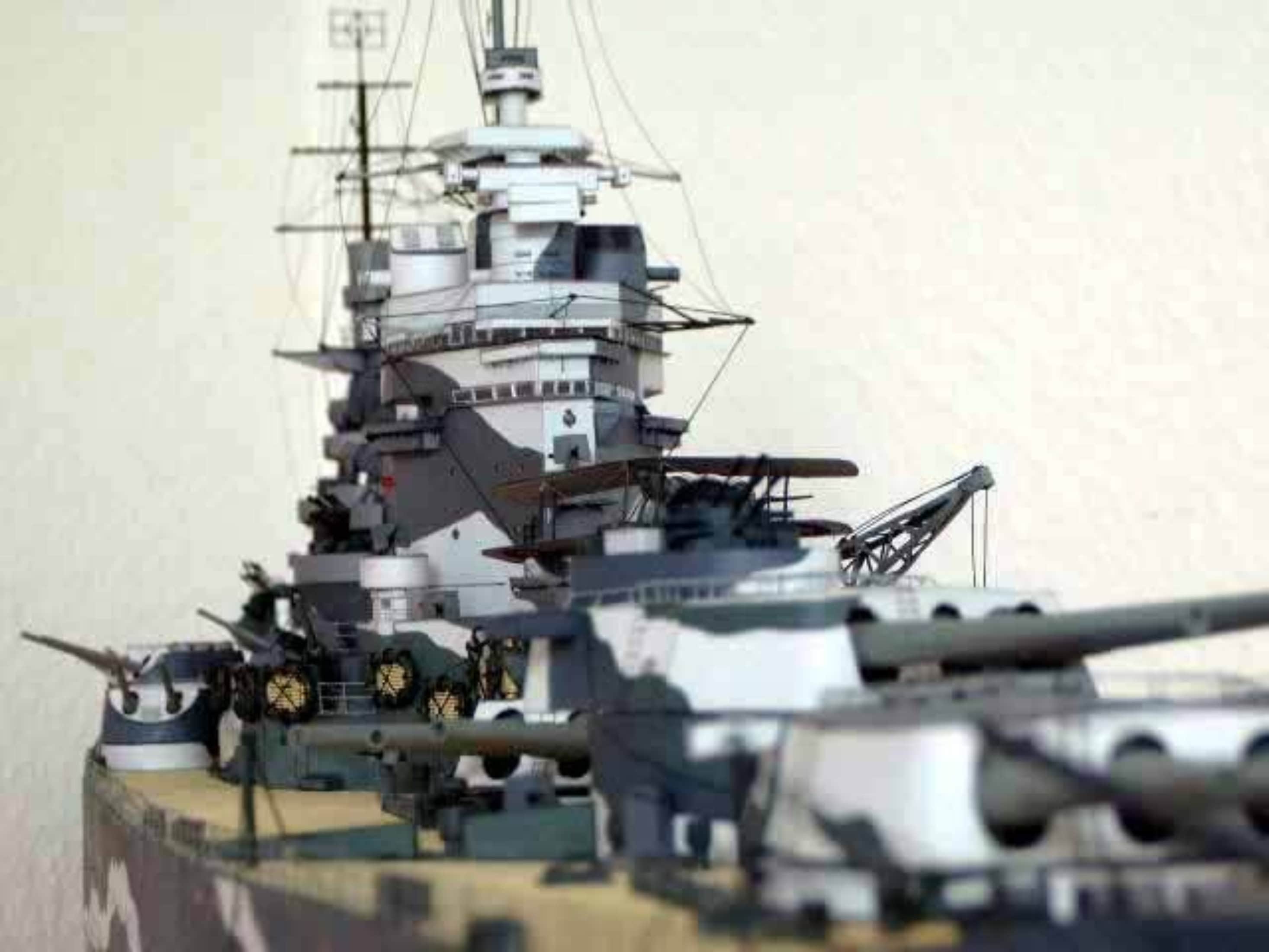 Papercraft Kit HMS Rodney Battleship 3d Paper Model Crafting Kit PDF ...