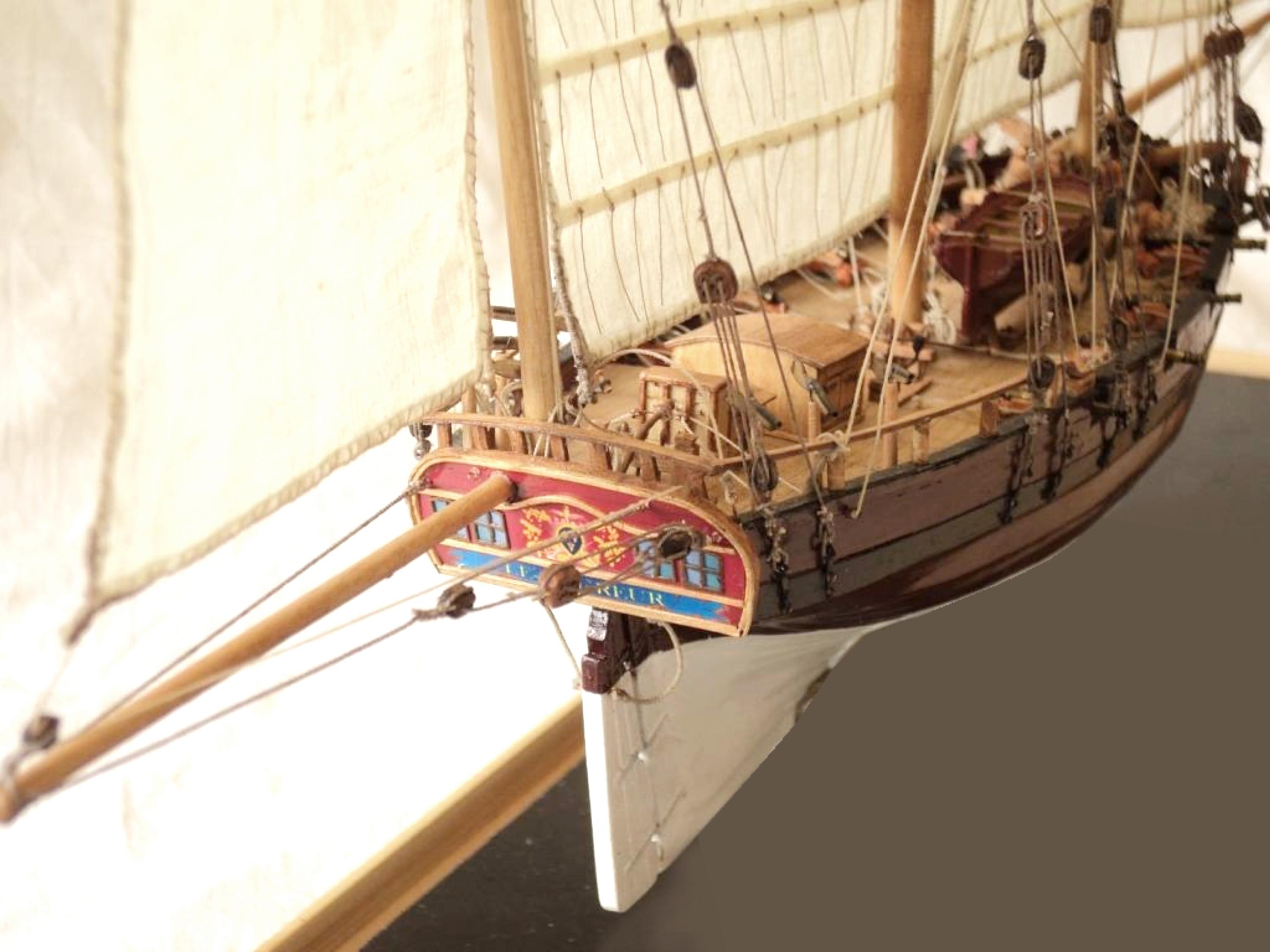 Papercraft Kit Le Coureur Sailboat 3d Paper Model Crafting Kit PDF ...