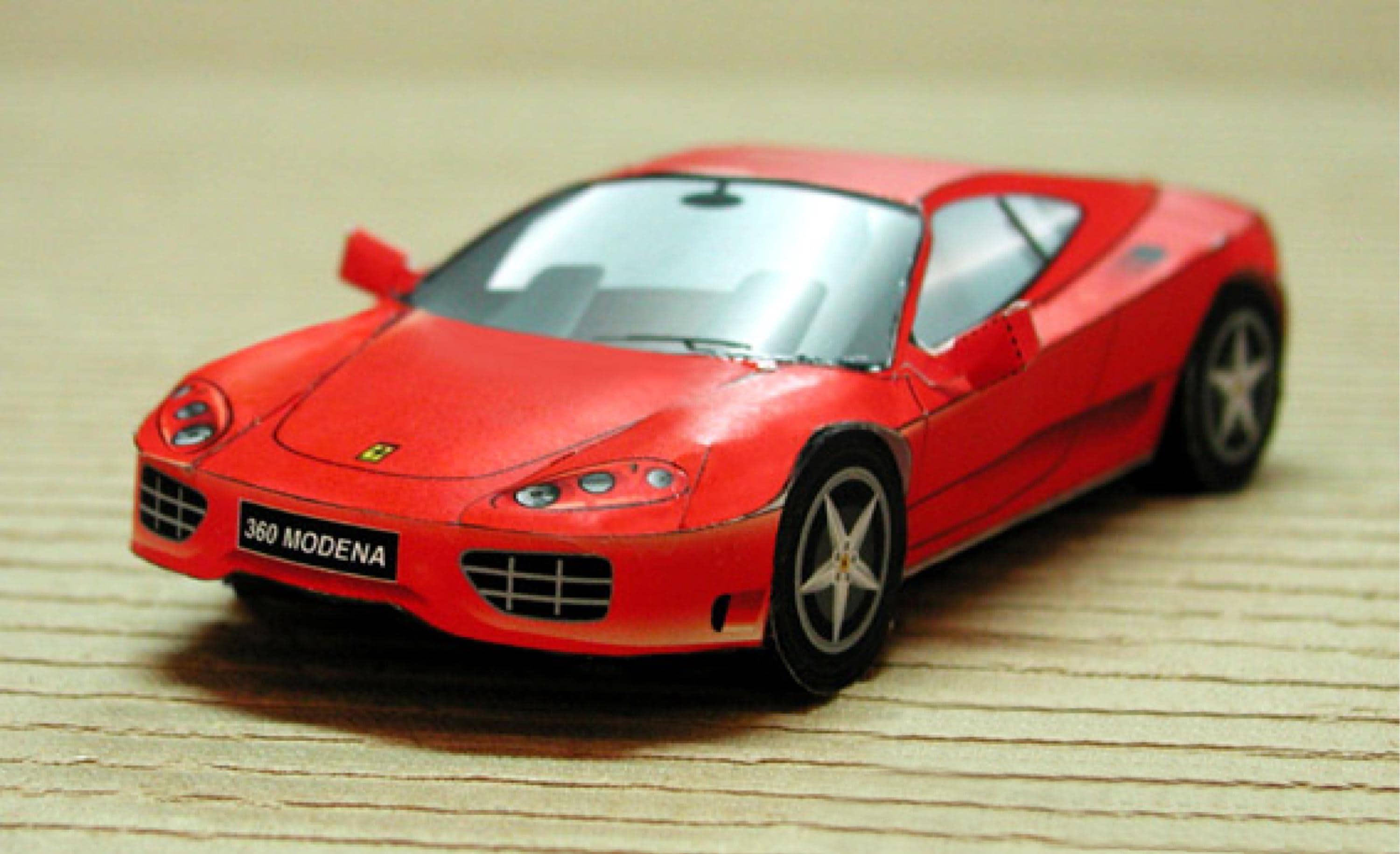 Papercraft Kit Ferrari 360 Modena Car 3d Paper Model Crafting Kit PDF ...