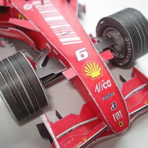 Papercraft Kit F1 Race Car 3d Paper Model Crafting Kit PDF Plans to ...